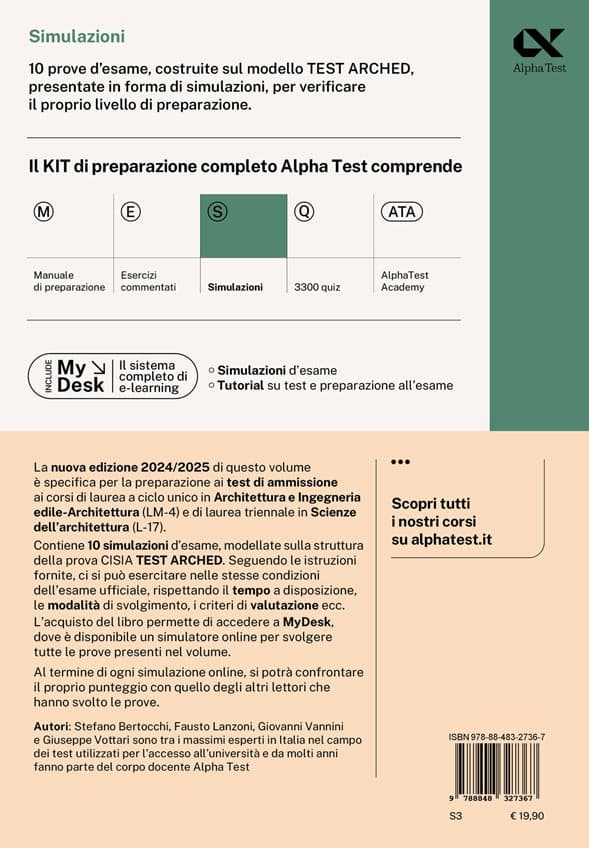 Alpha Test Architettura TEST ARCHED - Simulazioni: Libro di ...